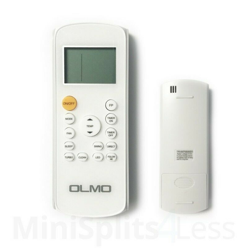 Remote Control Replacement OLMO Mini-Split Air Conditioners ...